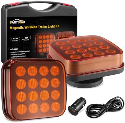 Amazon.com: Partsam LED Wireless Strobe Hazard Lights Kit for Trucks ...