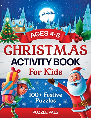 Christmas Activity Book For Kids: 100+ Festive Color By Numbers ...