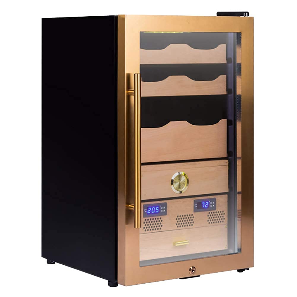 Buy NIVOK Golden Cigar Humidor, Handcrafted Cigar Humidor, Cedar Cigar ...