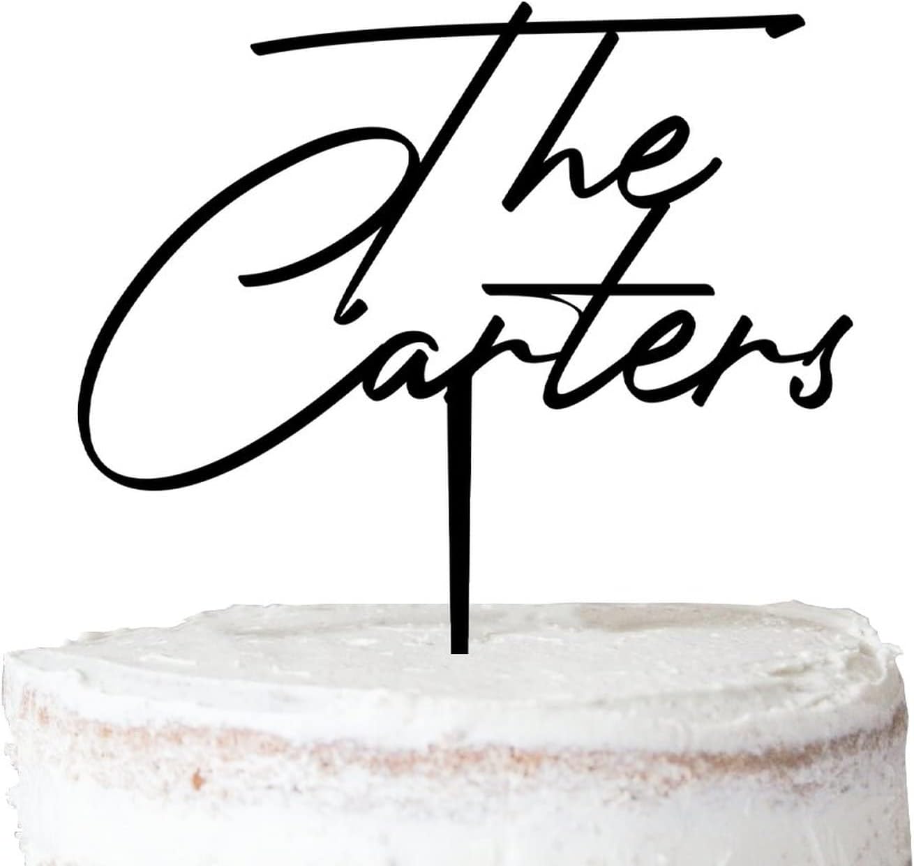 Amazon.com: Personalized Wedding Cake Toppers Custom Couple's Name ...