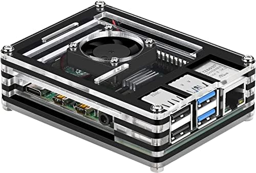 Amazon.in: Buy Raspberry Pi Acrylic Case for Raspberry Pi 4 Model B, Raspberry Pi Case with ...