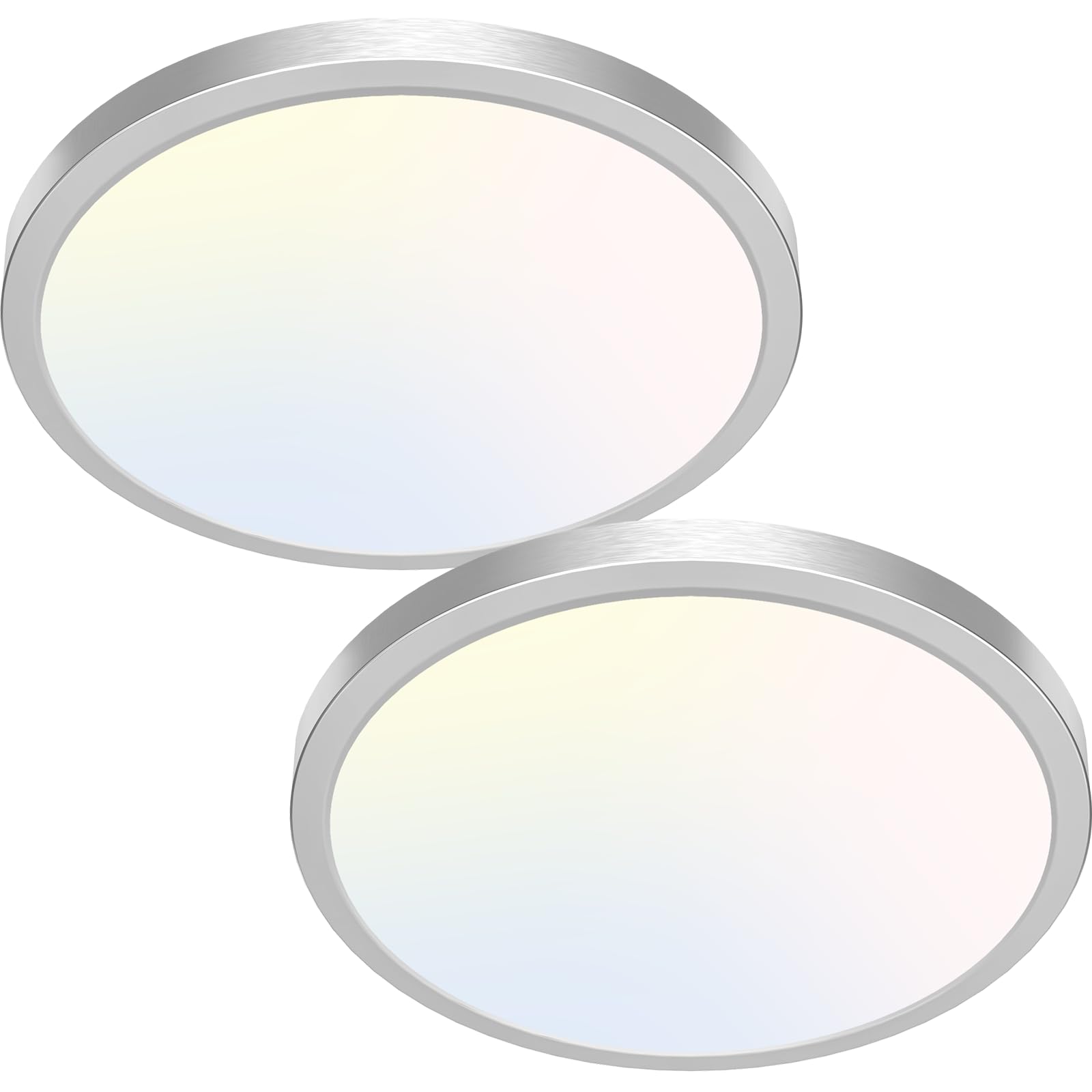 hepside 2PACK Flush Mount LED Ceiling Light Fixture Brushed Nickel ...