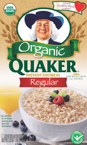 Amazon.com: Quaker Instant Oatmeal Regular Organic, 7.9-Ounce Boxes ...
