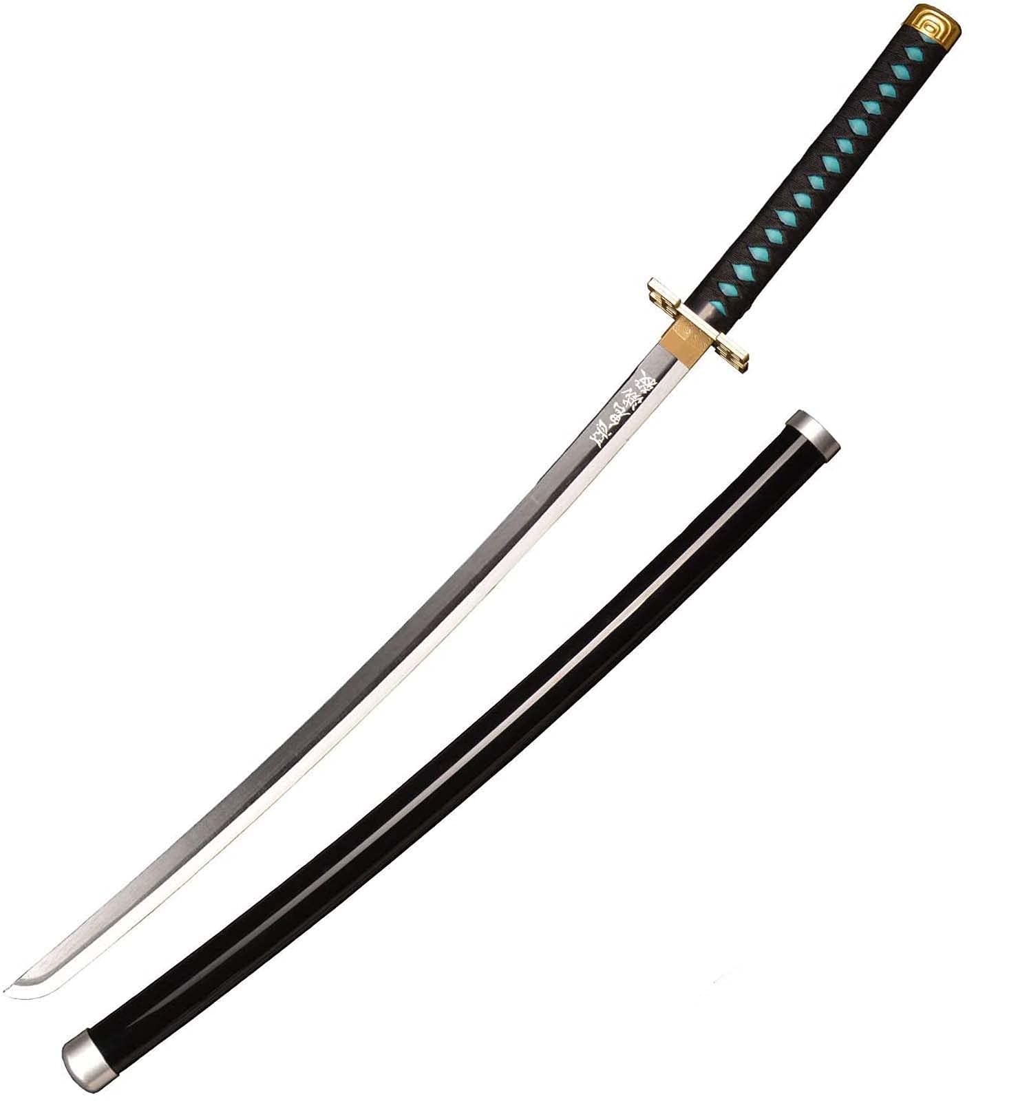 Buy ONETOOSE Demon Slayer Blade Cos Wooden , For Tokitou Muichirou ...