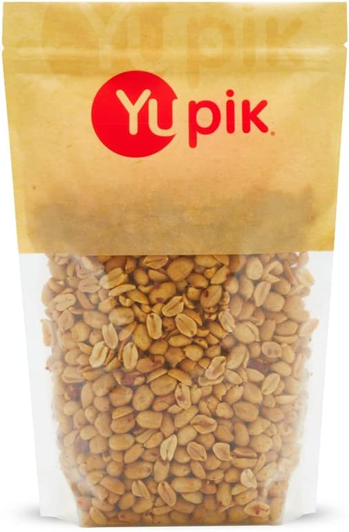 Yupik Blanched Roasted Unsalted Peanuts, 1 kg, Kosher, Vegan, Skinless, No Added Salt, Crunchy ...