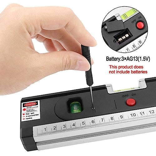 Multipurpose 4 in 1 Laser Level – Level Tool Kit with Retractable ...