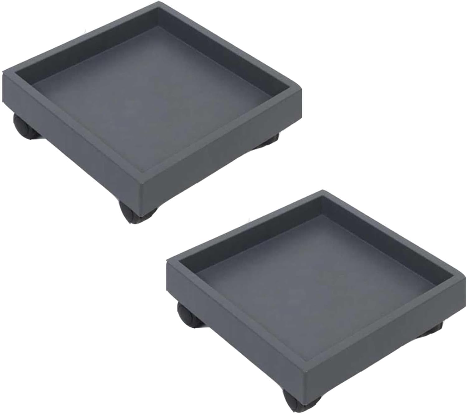 JZIYH Porte Plante A roulettes Carré, Support Plante À 2 Carrés ...