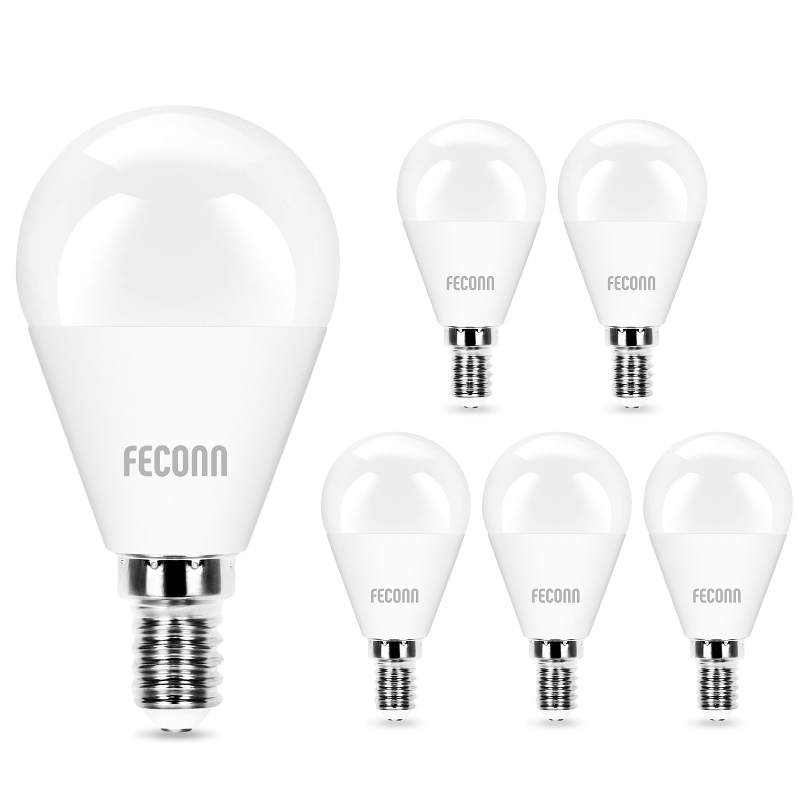 FECONN E14 Led Light Bulb, 7W 550lm E14 LED Bulb, Cool White 6500K ...