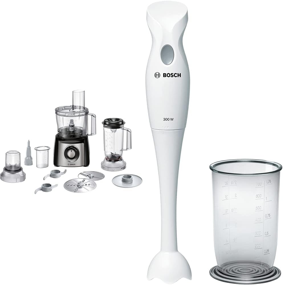 Bosch MultiTalent 3 MCM3501MGB Compact 800 W Food Processor - Black ...