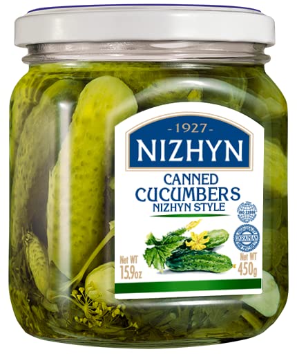 Amazon.com : Nezhin Canned Cucumbers Nezhin Style, Made from Fresh ...