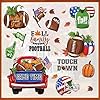 Amazon.com: Mfault Fall Family Football Window Clings 9 Sheets, Autumn ...