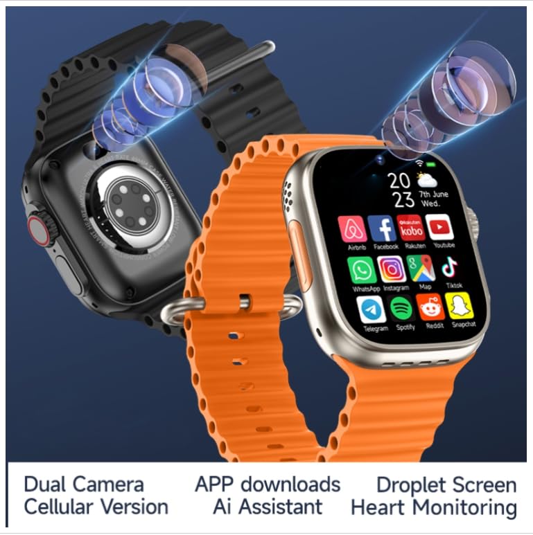 SE HUB Dual Camera Sim Wath | Water Droplet Screen Video Call Instagram ...