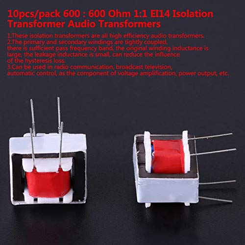 Fafeicy 10pcs/pack Audio Coupling Isolation Transformer, 600 : 600 Ohm ...