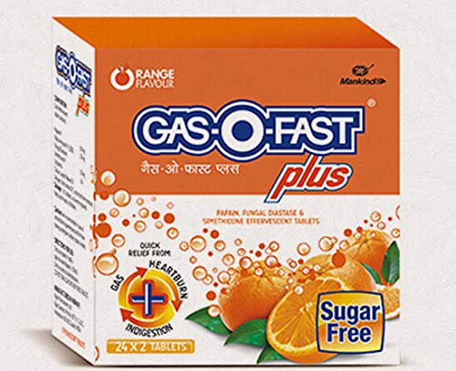 Buy Mankind Gas-O-Fast Plus 48 Tablets Online at Low Prices in India ...