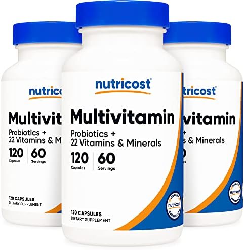 Amazon.com: Nutricost Multivitamin with Probiotics 120 Vegetarian ...