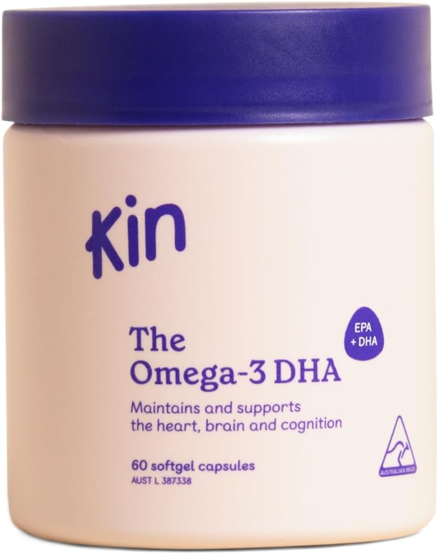 Kin The Omega-3 EPA & DHA 60 Softgel capsules | Supports Heart Health ...