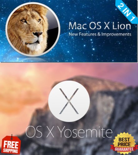 Mac OS X Lion + Mac OS X Yosemite (10.10) Bootable USB Drive 16GB : Amazon.in: Software
