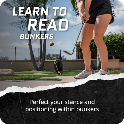 SKLZ Bunker Caddie, Golf Bunker Shot Training Aid, Realistic sand-like ...