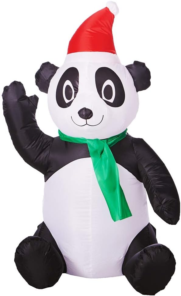 Amazon.com: Gemmy Christmas Airblown Inflatable Goat in Santa Suit, 3.5 ...