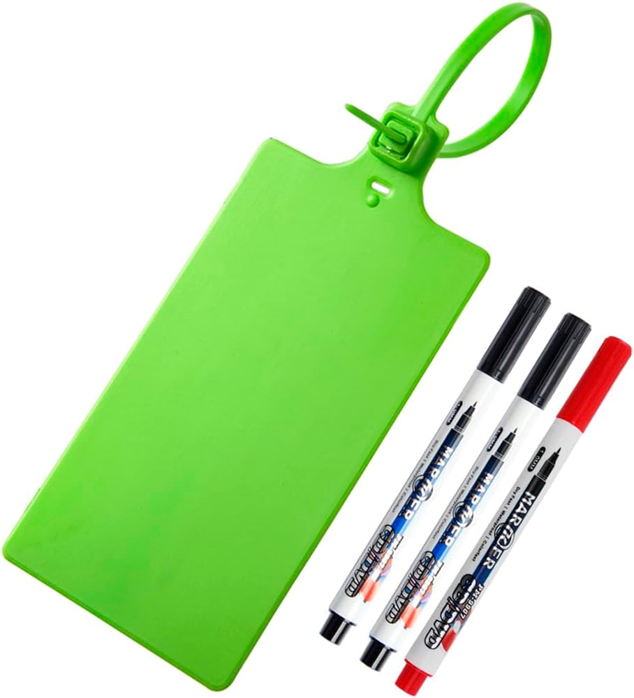 Amazon.com : 200Pcs Plastic Seals Shipping Label Tags, Writable Marker ...