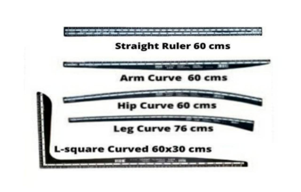 Bygone Designing Scale Hard Plastic Scale Square Curve Arm Curve ...