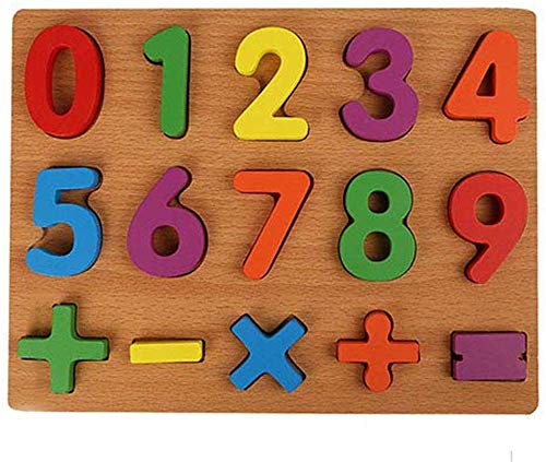 Buy Wooden Number(1 to 9 ) Puzzle Toys for Children, Early Learning ...