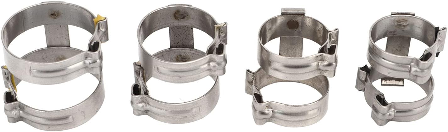 Amazon | エアコンホースクランプ用R134 G6 G8 G10 G12チューブ4個ステンレス鋼ACパイプジョイントシンチクランプリング圧着ピンチフィッティングACホースシンチクランプ ...