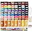 Amazon.com: ilauke 50 Colors Sewing Thread, 124 Pcs Bobbins Threads Kit ...
