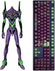 Amazon.co.jp: Neon Genesis Evangelion Anime Key Cap PBT Dyed ...