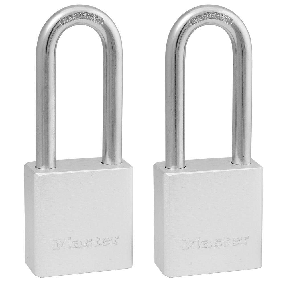 Master Lock Heavy Duty Solid Aluminum Padlock, Key Retaining Lock for ...