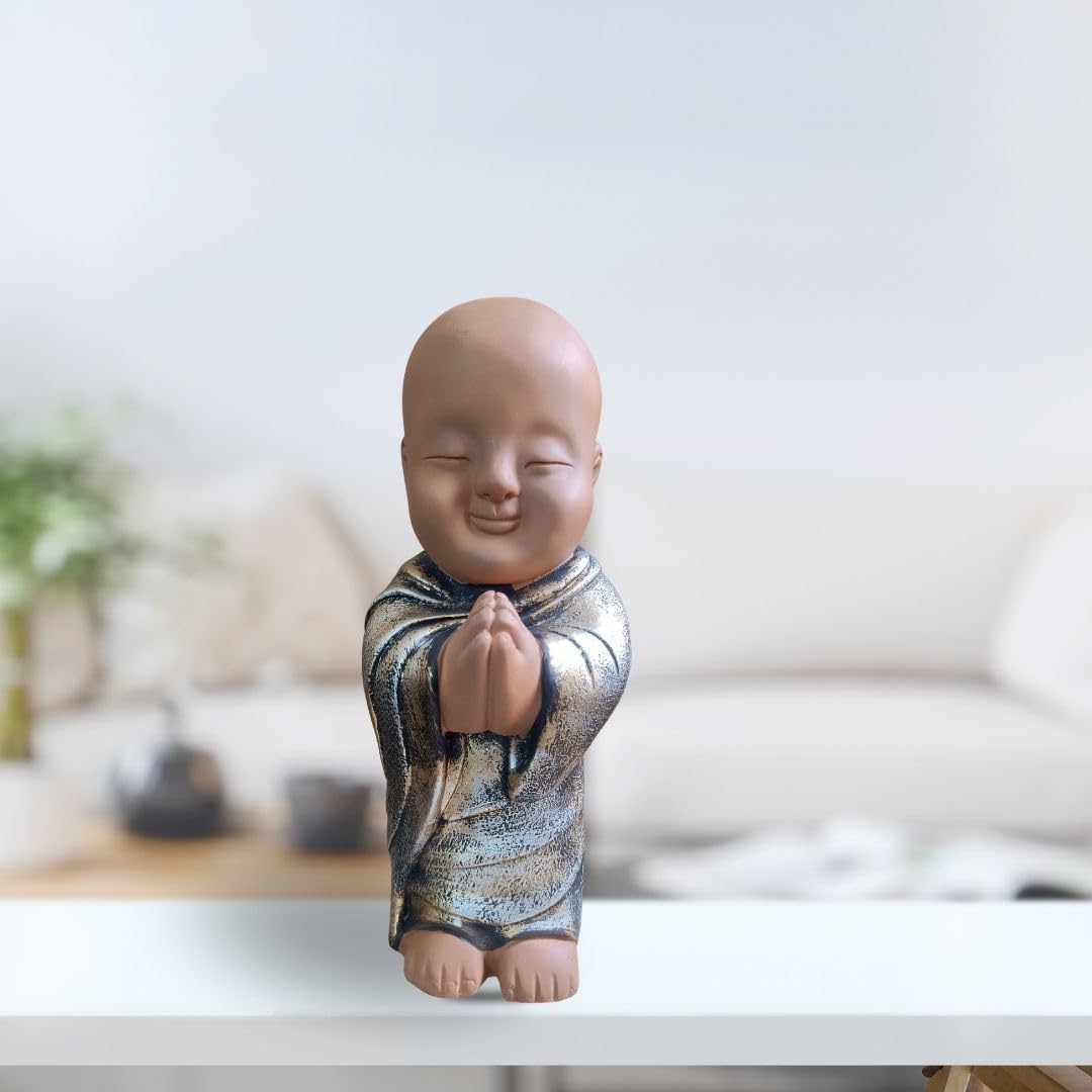 Buy SeekersspaceBuddha Statue Monk Resin Small Monk Sculpture Hand ...