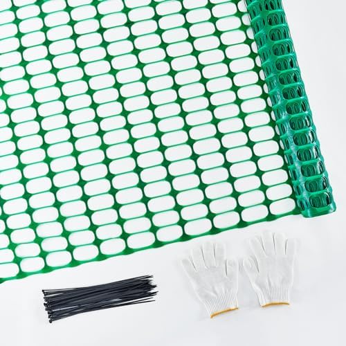 Amazon.com : PotatoLife Plastic Mesh Fence Safety Fence, 4'x100' Roll ...