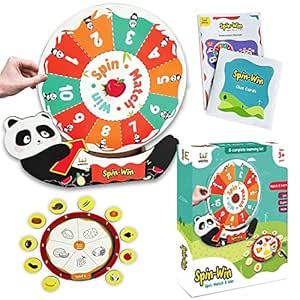 Buy Lattice Wooden Spin Win - Spin, Match & Win Educational Game, Table ...