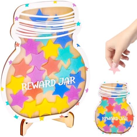 Vibbang Star Reward Jar, Stars Reward Jar and Tokens, Personalized ...