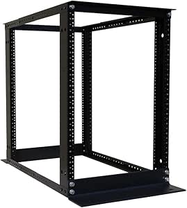 Amazon.com: RAISING ELECTRONICS 15U 4 Post Open Frame Server Rack 19inch Adjustable Depth 25inch ...