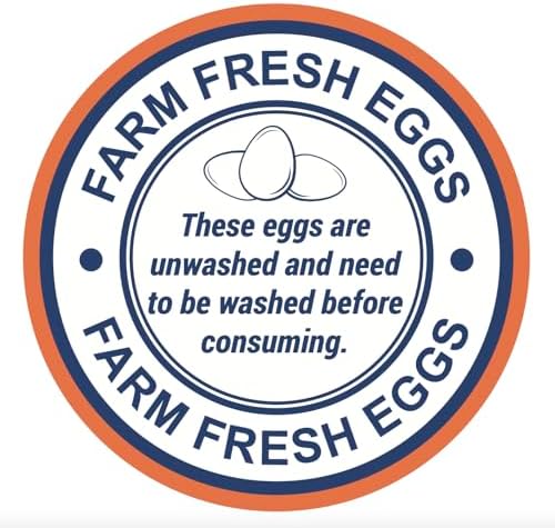 Amazon.com : 2 Inch 300PCS Round Farm Fresh Eggs Unwashed Eggs Stickers ...
