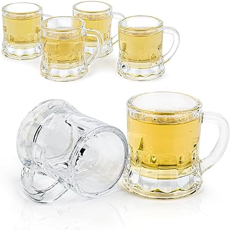 BeBesta Shot Glasses with Handle,Mini Beer Mug Shot Glasses,Party Home ...