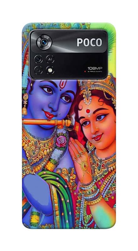 VediArt Designer Printed Polycarbonate Plastic Back Cover for Poco X4 ...