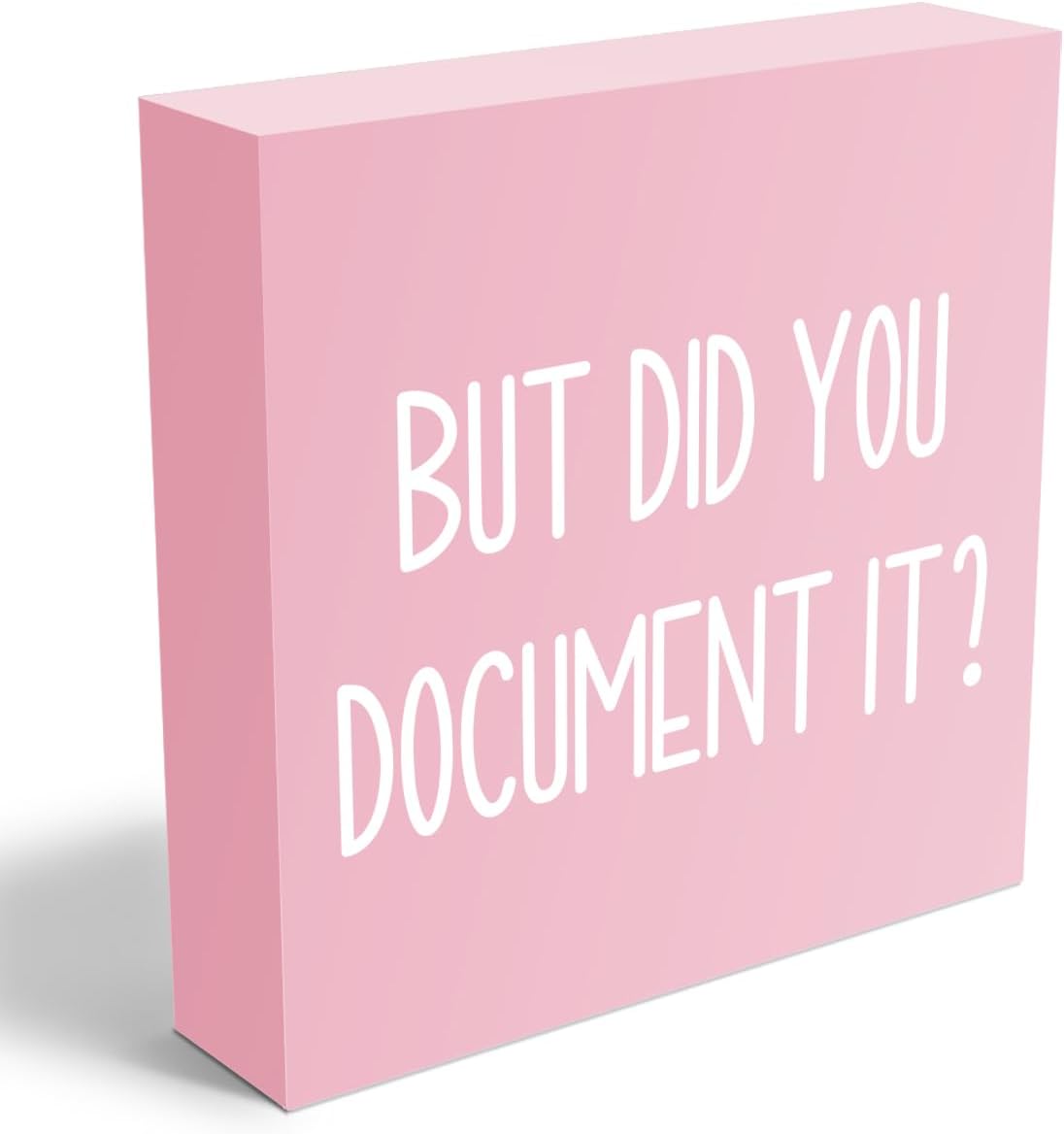 Amazon.com: mmiishe But Did You Document It Wooden Box Sign Decorative ...