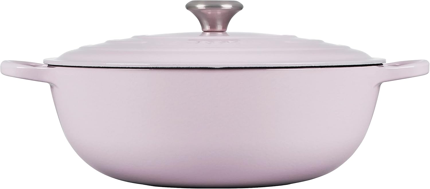 Enameled Cast Iron Signature Chef”s Oven with Lid, 7.5 Quart, Shallot ...