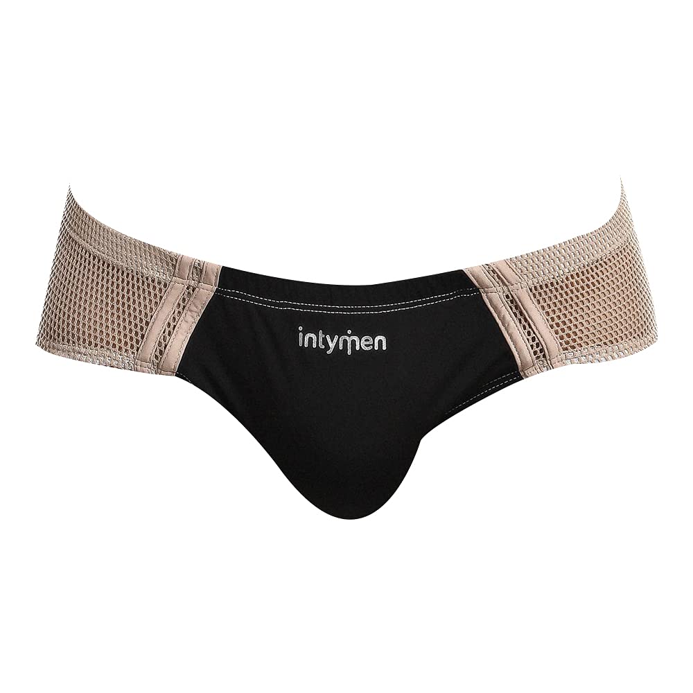 Buy Mens Sexy Micro Pouch Prison Brief Back Mesh Tan Low Rise Waist ...