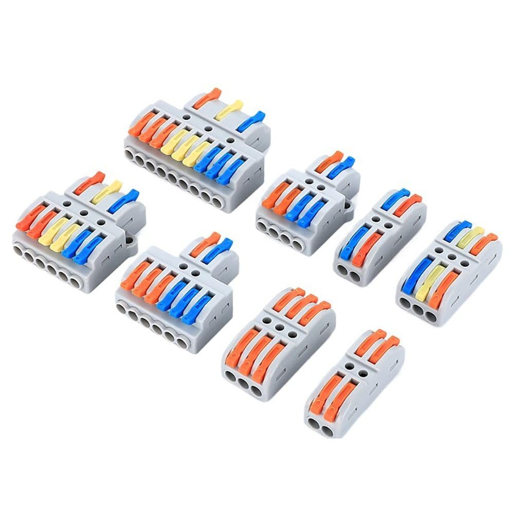 Amazon.com: 1Pc Quick Terminal Block Wire Connector Push-in Terminal ...