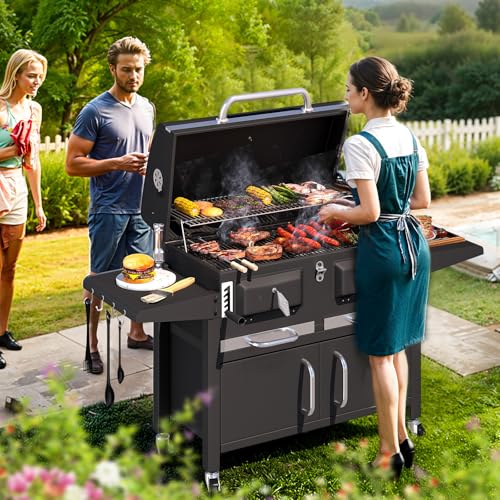 Extra Large 36 In Charcoal Grill - Oversized BBQ Area 620 Sq.In with ...
