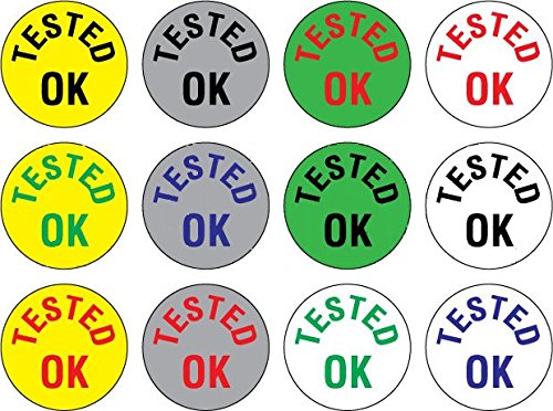 VishYogi Printers - Tested O.K. Round Sticker for General Use - 15MM ...