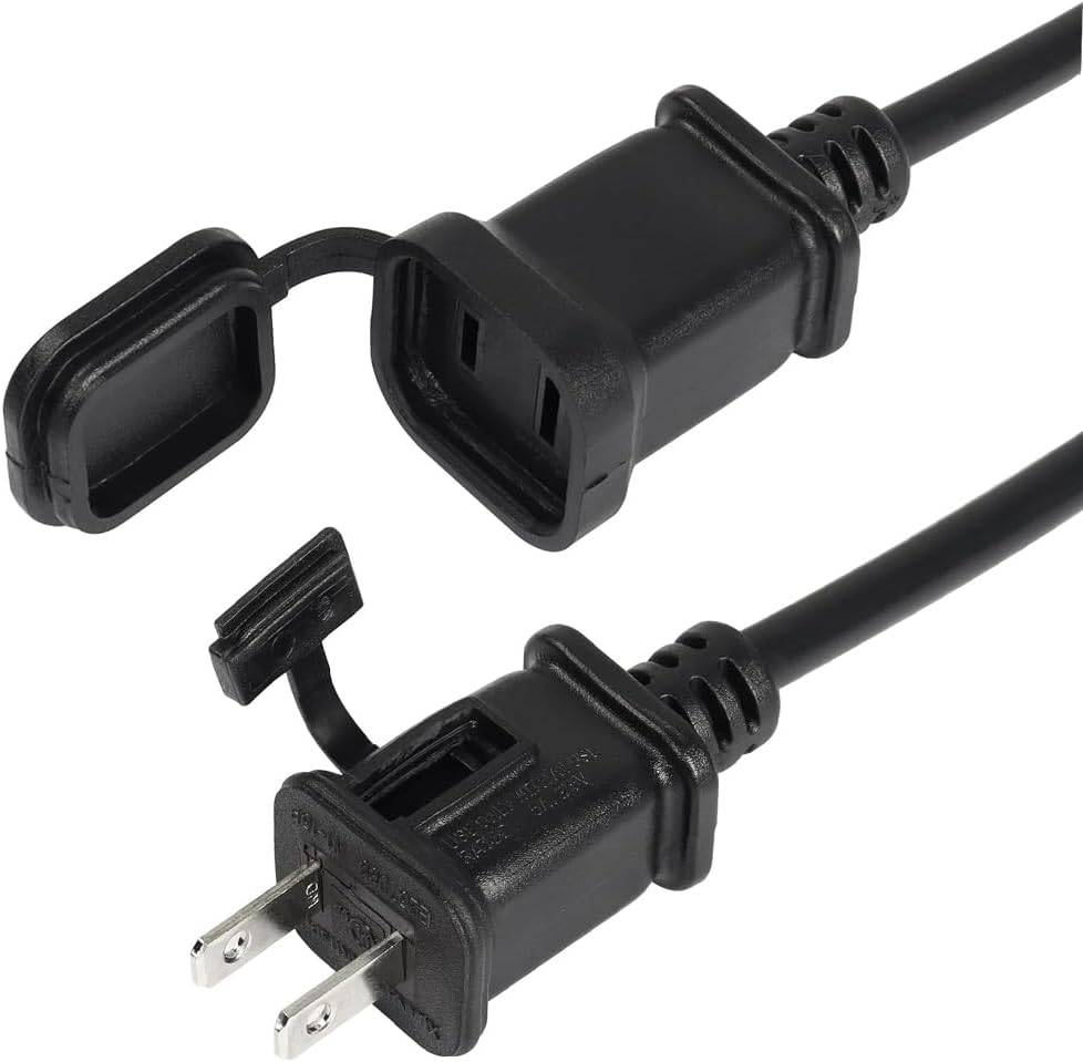 Amazon.com: TekiT 6.6ft US Power Extension Cable with Fuse and ...