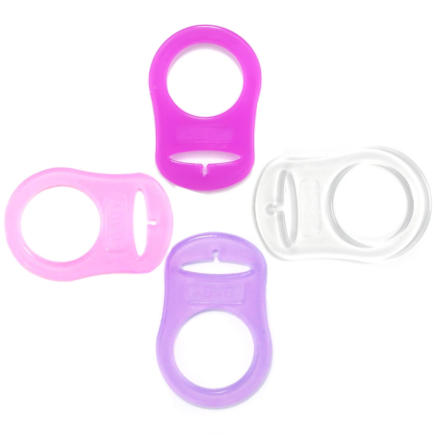 Amazon.com : 4Pcs Pacifier Adapter Rings Silicone Rings for Pacifier ...
