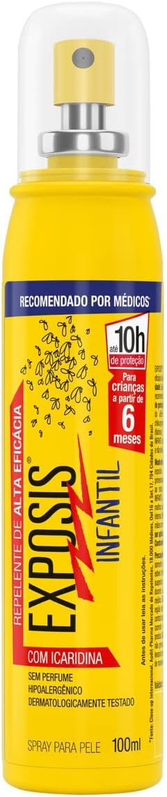 Repelente Exposis Infantil Spray 100ml, Exposis : Amazon.com.br: Saúde