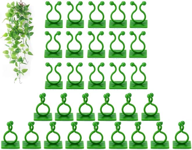 MAPPERZ Plant Climbing Wall Fixing Clip Hook/Indoor Cable Tie Clip/Self ...