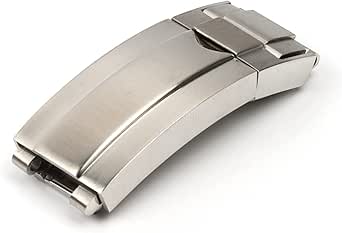 REFKIT 9mm Stainless Steel Folding Buckle Glide Lock Fit For Rolex For ...