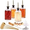Amazon.com: Furnizone Glass Syrup Dispenser Set - 4 Pack 7oz Bottles ...